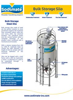Bulk storage silos for dry reagents - Sodimate
