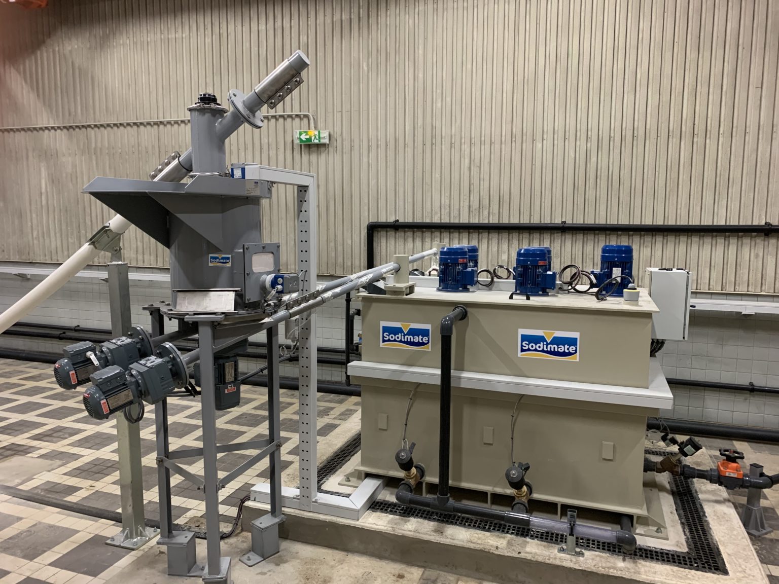 Sodimate has made a complete polymer preparation installation for FLINS WTP (Paris suburb city ...